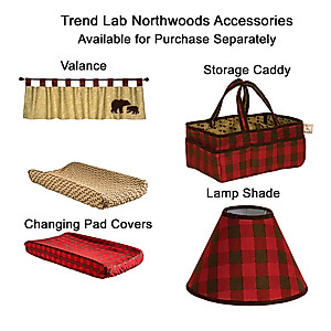 Trend Lab Northwoods 3 Piece Crib Bedding Set, Can Be Used As A Blanket Or A Playmat for Tummy Time, Includes Quilt, Fitted Crib Sheet and Skirt