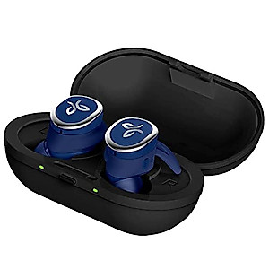 JAYBIRD RUN TRUE WIRELESS SPORT HEADPHONES BLUE STEEL (Renewed)