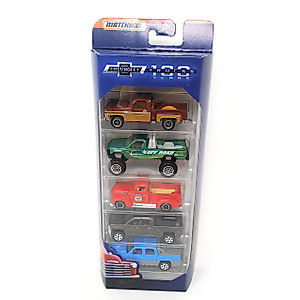 Matchbox 100 Years Anniversary Chevrolet Trucks 5-Pack, 1:64 Scale