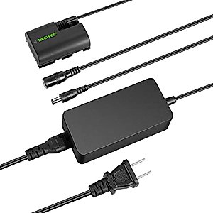 NEEWER Dummy Battery Replacement for LP-E6 LP-E6N LP-E6NH with DC Coupler and AC Power Adapter Compatible with Canon EOS R Ra R3 R5 R5C R6 R6II R7 5D 6D 7D Mark II/III/IV 5DS 5DSR 60D 70D 80D 90D