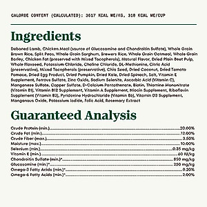 NUTRO NATURAL CHOICE Large Breed Adult Dry Dog Food, Lamb & Brown Rice Recipe, 40 lb. Bag