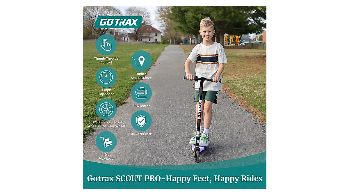 Gotrax SCOUT PRO Kids Electric Scooter – Safe Fun Ride