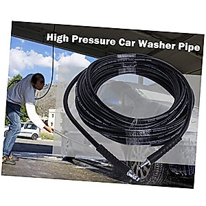COLLBATH 3 pcs Water Softener M Pressure Black and Connectionblack Hosepipe Quality Car Garden Heater - Heavy Pump Female Washers Washer Rubber Flex Washing Thick Cleaning Connectionm