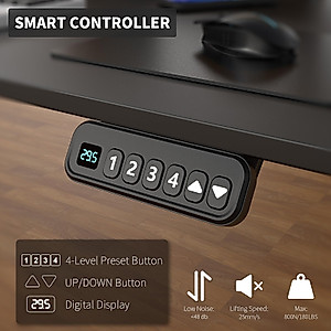 ExaDesk 63×30 Inch Electric Standing Desk with 2 Drawers, Adjustable Height Widened Stand Up Desk with Storage Shelf, Sit to Stand Ergonomic Workstation for Home Office