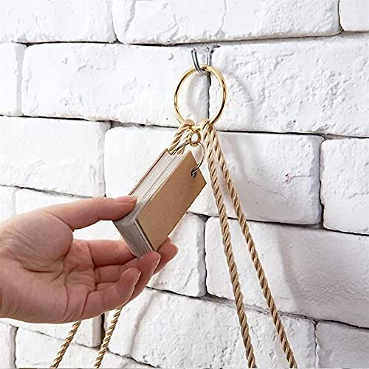 GloryMM Wooden Wall Hanging Shelves Plant Hangers Shelf Vintage Display Planter Rack Hanging Storage Shelf Pot Holder,S