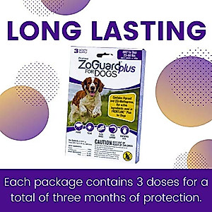 ZoGuard Plus Flea and Tick Prevention for Dogs (Medium - 23-44 lb)