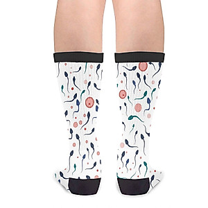 Egg Tadpole Socks For Men Women Funny Novelty Crazy Crew Socks