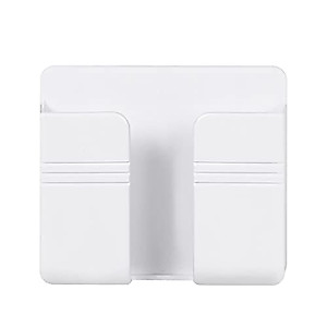 PDGJG Wall-mounted Mobile Phone Socket Mobile Phone Charging Seat Air Conditioning TV Remote Control Storage Box Rack Rack