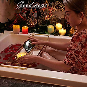 BKDFD Bathtub Rack Bathroom Telescopic Shelf Tray Bathroom Stainless Steel Bathtub Rack Bath Artifact (Color : Gray, Size : 50-100 * 20 * 5cm)