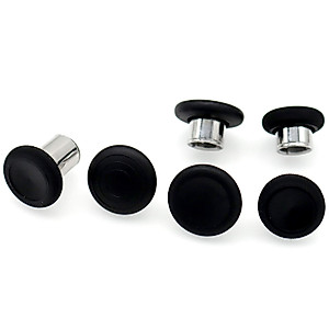 Deal4GO 6-Pack Replacement Magnetic Analog Thumbstick Swap Set for Xbox One Elite 2 Controller Thumb Stick Black