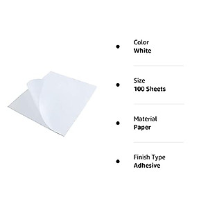 L LIKED 100 Labels Full-Sheet 8-1/2" x 11" Self Adhesive Shipping Labels for Laser & Inkjet Printers