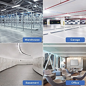 JOMITOP 8 ft Led Shop Light Fixture 120W 14400 Lumens 6500K Cold White T8 V Shaped Integrated Led Tube Light 4 Rows Cooler Door Light, Warehouse Super Bright White Pack of 10