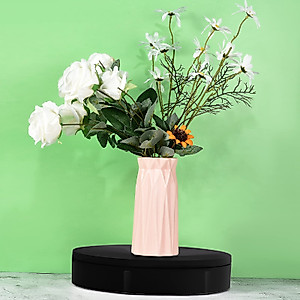 PUOSUO 360 Degree Electric Rotating Turntable, 11.8inch / 220Lbs Load,Motorized Rotating Display Stand, For Photography Products Display，Live Video Show,Remote Control Angle, Speed (Black)