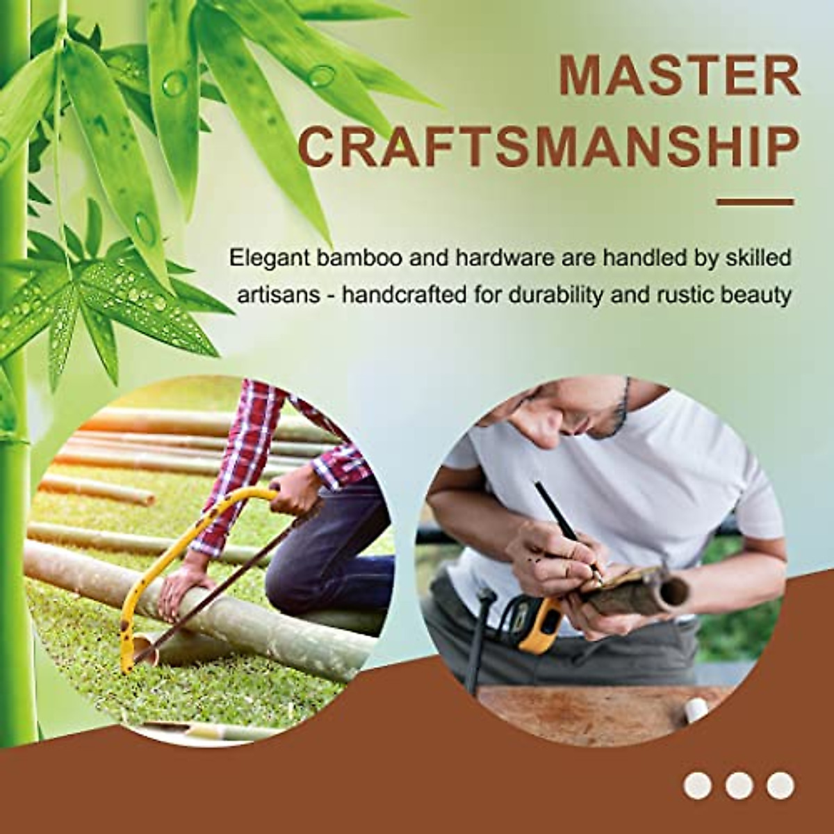 Viking Factory Large Bamboo Box Tray Set Decorative Box for Home Odour Proof Storage - Reversible Tray, Roll Kit and All Accessories