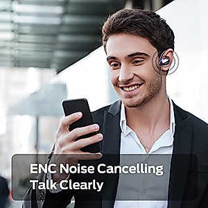 Monster Aria Free Open Ear Headphones, Bluetooth 5.3 Air Conduction Headphone Sports, ENC Clear Talk Headphone with Built-in Mic, 8H Playtime Headset for Running, Cycling, Hiking, Driving