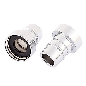 Qtqgoitem Water Tap Faucet Outlet Nozzle 19mm 1/2BSP Female Thread 2pcs (Model: c4f 9b5 60f 280 2fd)