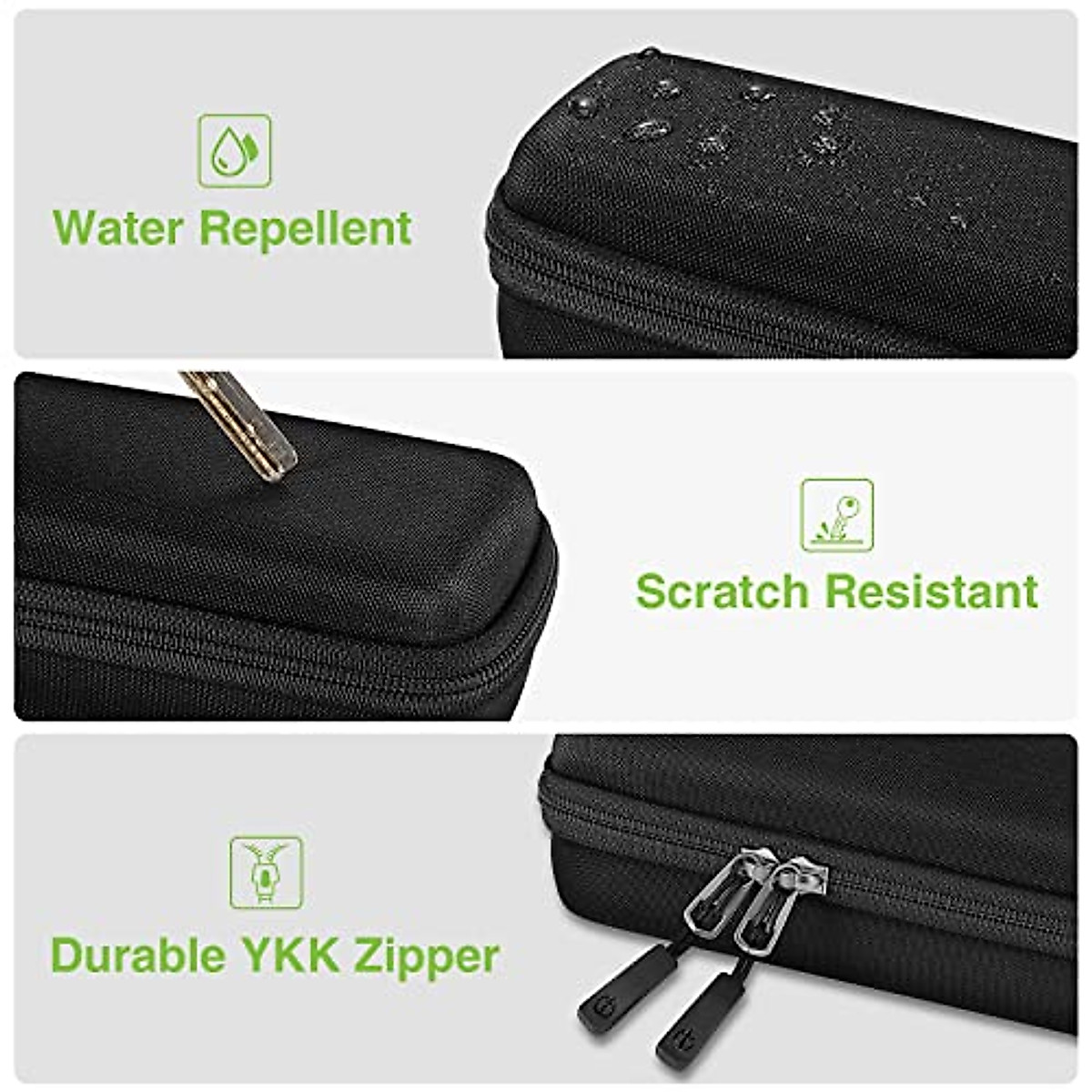 SITHON Hard Shell Travel Case for Brother DS-640 / DS-740D / DS-720D Duplex Compact Mobile Document Scanner, Portable Storage Carrying Case with Hand Strap, Carabiner (Case Only)