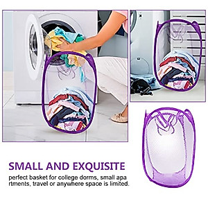 GANAZONO Laundry Hamper Laundry Basket 2pcs Mesh Portable Collapsible for Storage Folding - Up Clothes s for Kids Room College Dorm or Travel Collapsible Laundry Baskets