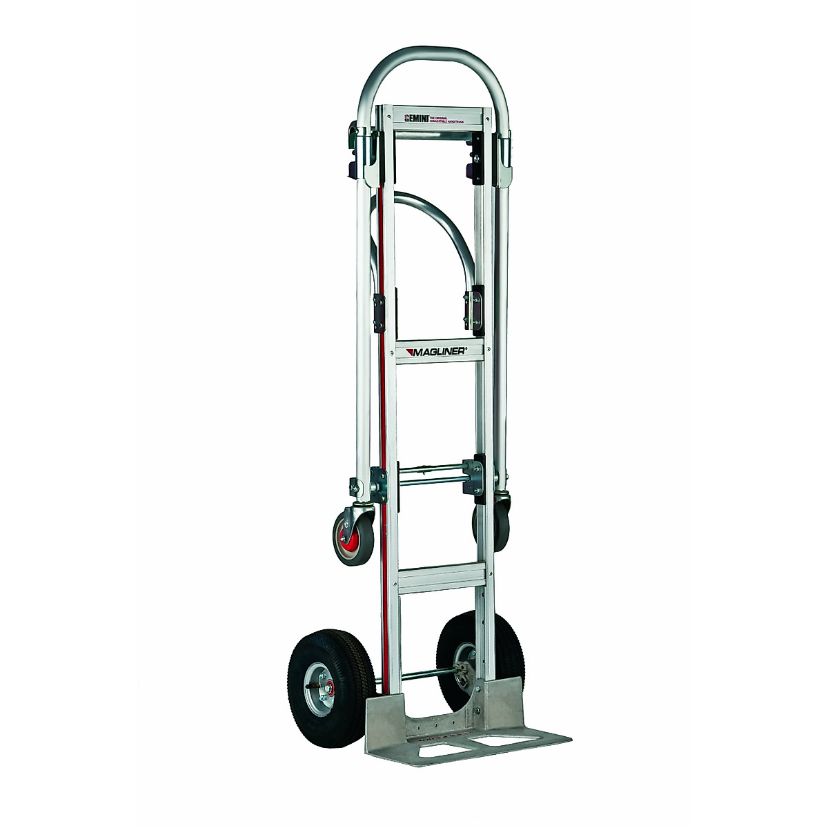 Magliner Gemini Sr Convertible Hand Truck Bundle with Replacement Casters (2 Items)