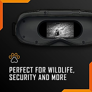 Nightfox 100V Handheld Digital Night Vision Goggles | Easy to Use Binocular, Three Button Interface | 100yd+ Range, 3X Magnification | Wildlife Watching, Surveillance, Security