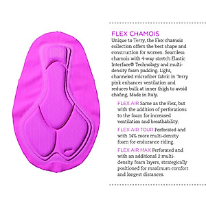 Terry Touring Bike Short Regular 8" Long Womens Padded Cycling Shorts for Women Compression Pockets Leg Grippers - Black, Medium