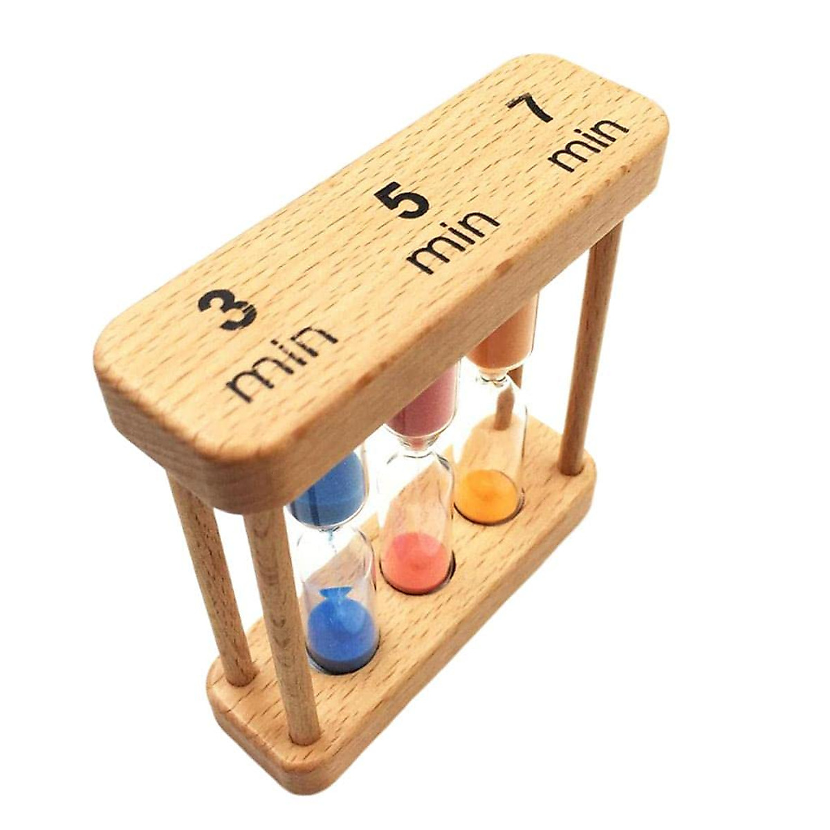 Glass Clock Tea 3 Minutes & & 7 Minutes - Round Hourglass glass Kitchen Cooking Yoga Sauna Decor