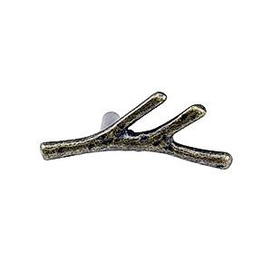 Faotup 4PCS Zinc Alloy Branches Shape Coat Hooks,Hook for Coats on Wall Tree Branch Shape,Decorative Branch Wall Hook Bronze,Branch Coat Hooks,Branch Wall Hooks for Hanging,2.67×1.22×0.91inches