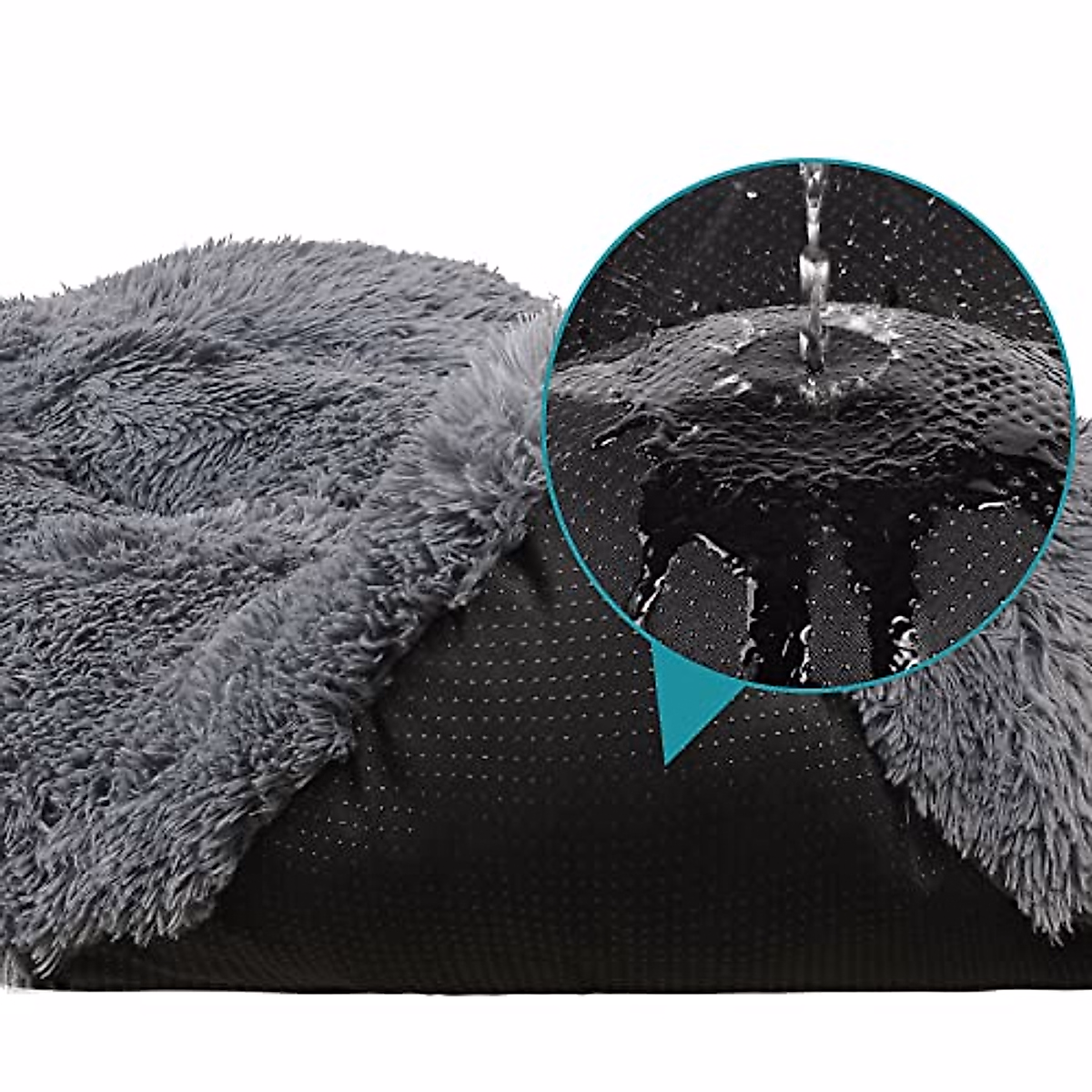 Dog Bed Mat Crate Pad, Dog beds for Large Dogs, Plush Soft Pet Beds, Dog beds & Furniture，Washable Anti-Slip Dog Crate Bed for Large Medium Small Dogs and Cats (29" x 21", Dark Grey)