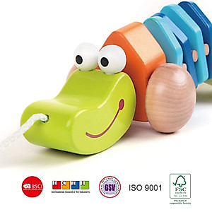 Classic World Pull-Along Crocodile Toy