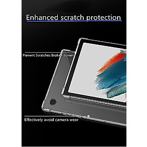 Clear Case Compatible with Samsung Galaxy Tab A8 10.5" SM-X200 X205 2022 2021 Transparent TPU Ultra-Thin Protective Cover (Color : Transparent, Size : A8 10.5 SM-X200)