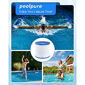 POOLPURE C-4310 Spa Filter Replaces PWW10, Filbur FC-3077, Excel Filters XLS-435, Aladdin 11003, Baleen AK-3006, Darlly 40101, Thermo Spa FL1003, SD-00260 Hot Tub Filter 2 Pack
