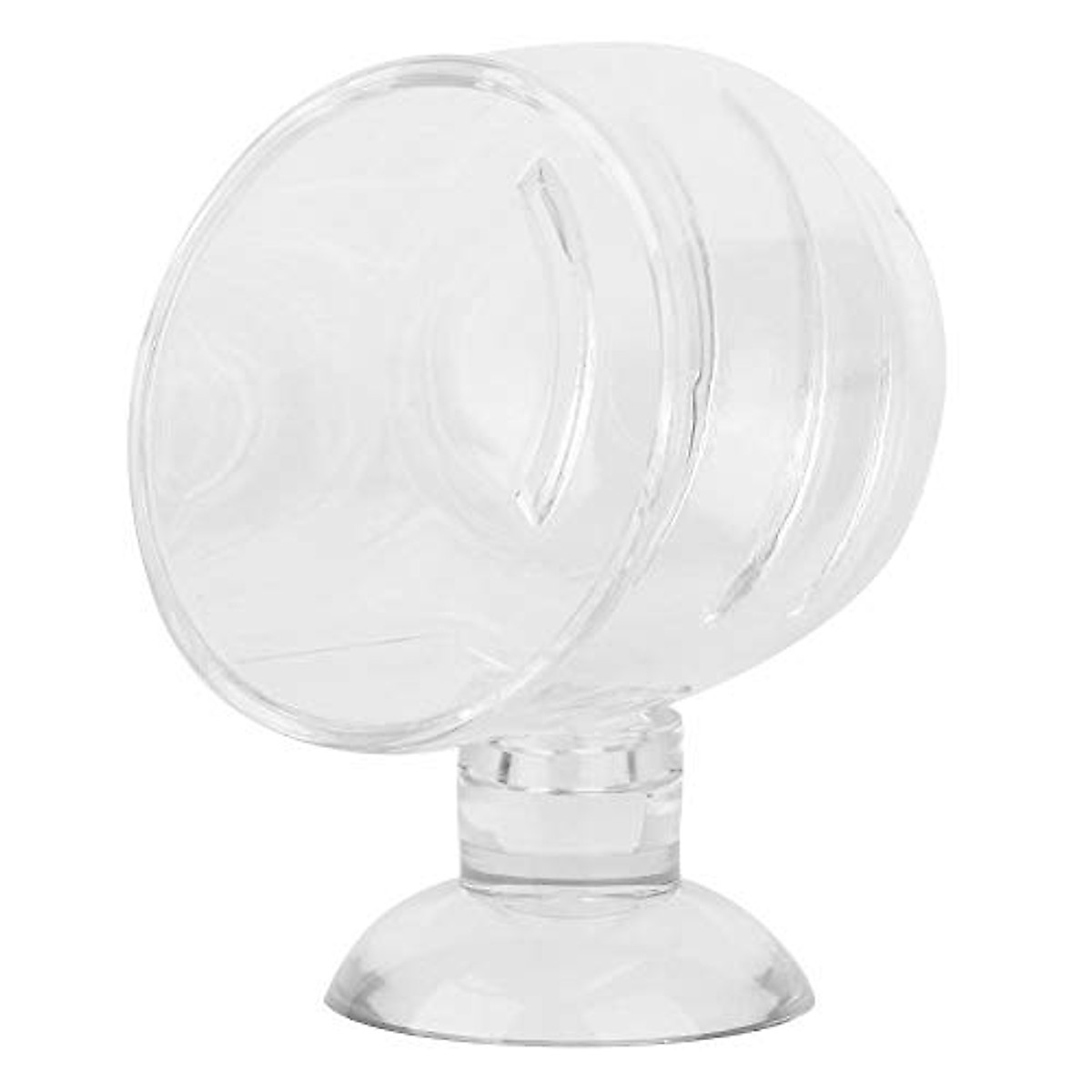 Aquarium Red Worm Fish Feeder Transparent Suction Cup Fish Tank Feeding Cup Food Container for Feeding Shrimp Fish(Acrylic Crack Cup)