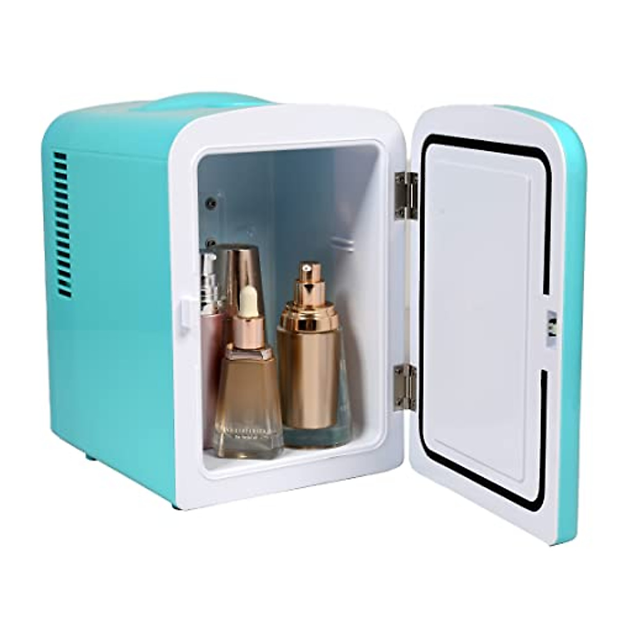 Frigidaire BLUE EFMIS149_AMZ Mini Portable Compact Personal Cooler Fridge, 4 Liter Capacity Chills Six 12 oz Cans, 100% Freon-Free & Eco Friendly, Includes Plugs for Home Outlet, standard