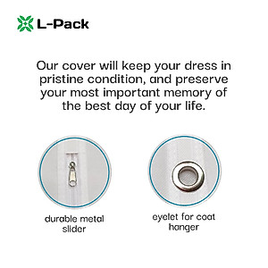 Kids Garment Bag, 30inch x 18inch White Breathable Clothes Cover for Baby Toddler and Child Garment Bag for Kids suit, Kids Garment Bags For Travel (WB1)