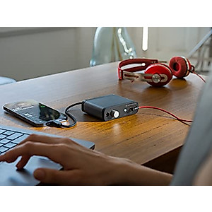 Audioengine D1 32-bit Portable Headphone Amp and USB DAC AMP, Preamp, Laptop Desktop Headphone Amplifier, Optical Inputs, High Definition Audio (2nd Gen)