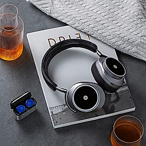 MASTER & DYNAMIC MW75 Active Noise-Cancelling (ANC) Wireless Headphones ñ Bluetooth Over-Ear Headphones with Mic, Gunmetal/Black Leather