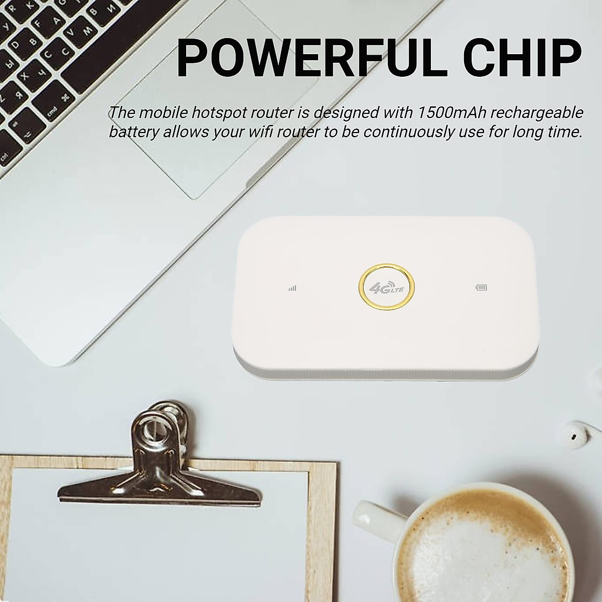 Mobile Hotspot, 150Mbps 4G LTE Router, Connect Up to 12 Devices, Portable Mini Mobile Hotspot with USB Charging Cable for Laptop Smartphone