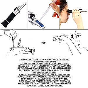 【The Best Deal】OriGlam 4-in-1 Car Adblue Urea Refractometer Battery Fluid Ethylene Propylene Glycol ATC