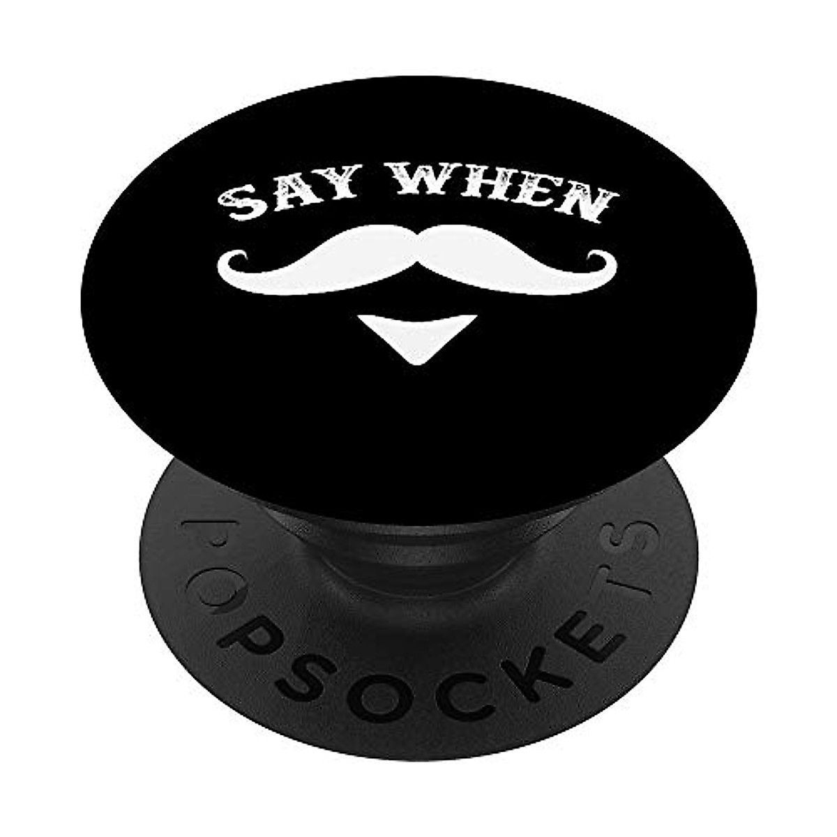 Say When Western Doc Holiday With Mustache PopSockets PopGrip: Swappable Grip for Phones & Tablets