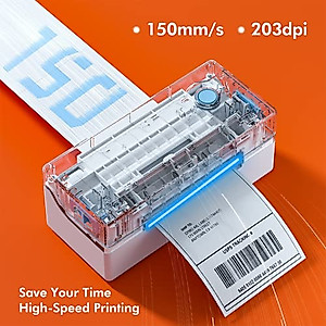 K COMER Shipping Label Printers High Speed 4x6 Commercial Direct Thermal Printer Labels Maker Machine for Shipment Package, Compatible with Amazon Ebay Shopify Etsy UPS on Windows/Mac/Linux