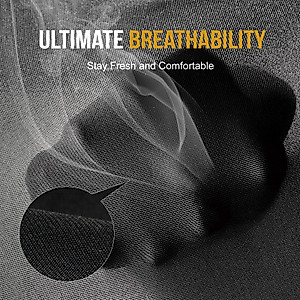 OneTigris Balaclava Face Mask Men, Women's Full Head Wrap Motorcycle Cooling Neck Gaiter Tactical Hood for Hiking Cycling (Black, Medium)