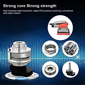 Air Orbital Sander, Air Square Orbit Finishing Sander, Professional Orbit Pneumatic sheet Sander Alloy Steel Air Palm Sanding Sandpaper Machine for Deep Corner, 10000rpm 75x100mm/3x4in