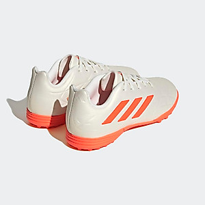 adidas Copa Pure.3 Turf Football Shoe, Off White/Team Solar Orange/Off White, 13.5 US Unisex Little Kid
