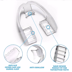 Alayna Kids Mouth Guard for Grinding Teeth - 10 PK Night Guard for TMJ Bruxism Teeth Clenching, No Boiling or Molding - for Upper or Lower Jaw - Ready to Use Childrens Dental Guard for Pain Relief