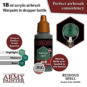 The Army Painter Warpaints Air Ruinous Spell - Non-Toxic Water Based Airbrush paint – acrylic paint and primer for Tabletop Roleplaying, Boardgames, and Wargames Miniature Model Painting