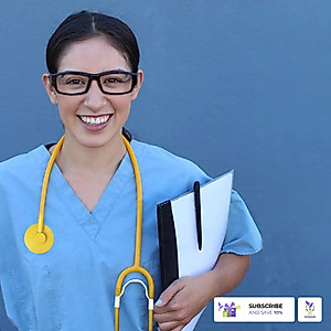 Dukal Pack of 10 Disposable Single Head Stethoscopes with 22” Y Piece Tubing. Single patient use. Stethoscope for Blood Pressure Readings, Home, Educational Purposes.