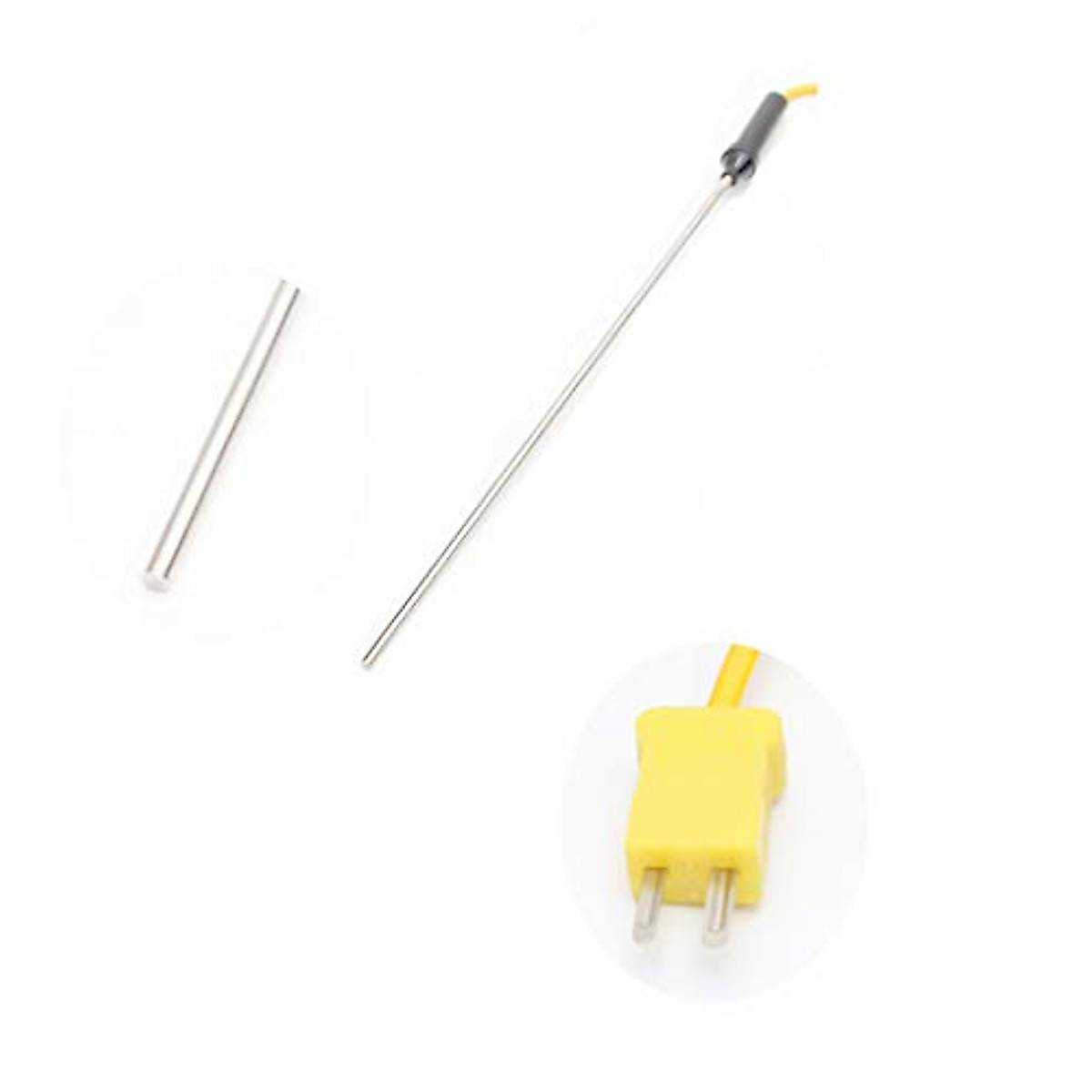 Smartsails 35mmx200mmTP-10 Needle Tip Thermocouple Probe Temperature Sensor, Type K, (-50 to 600 ° C)