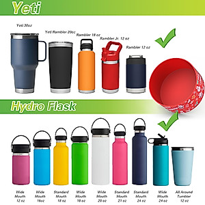 AIERSA 2Pcs Silicone Boot Sleeve for Stanley Quencher 40oz 30oz Tumbler with Handle,for IceFlow 20oz 30oz,Protective Water Bottle Bottom Bumper Cover for Stanley Cup Accessories, Christams Gifts