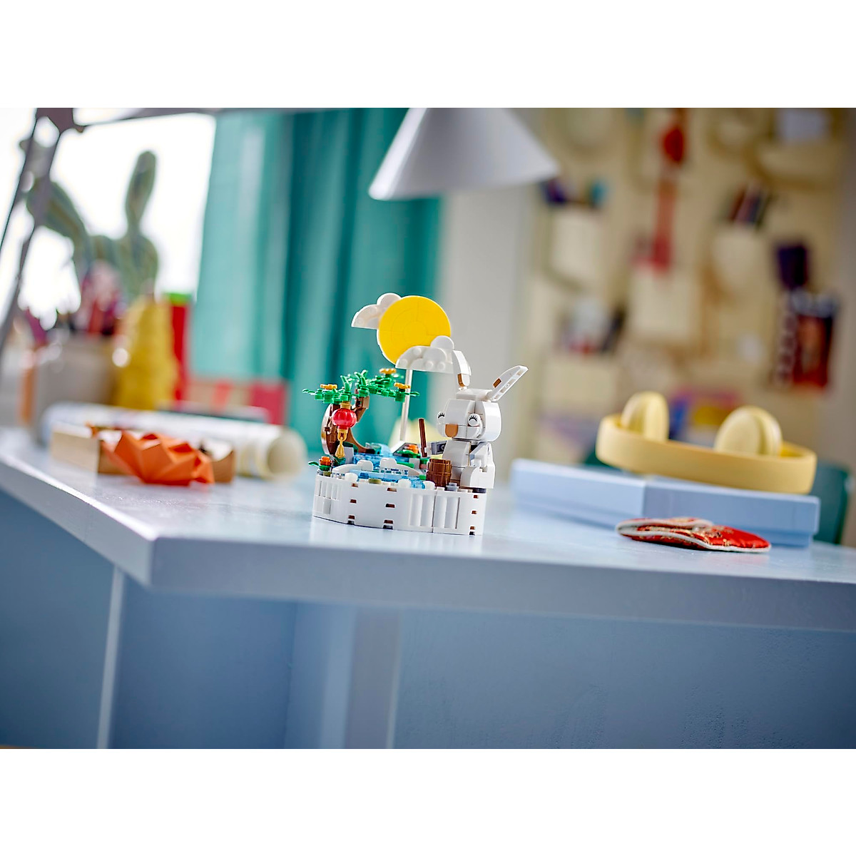 LEGO Jade Rabbit Building Toy Set, Fun Bunny Display Piece or Family Building Activity, Small Animal Toy for Boys and Girls, Great Gift for Kids Ages 8 and Up, 40643