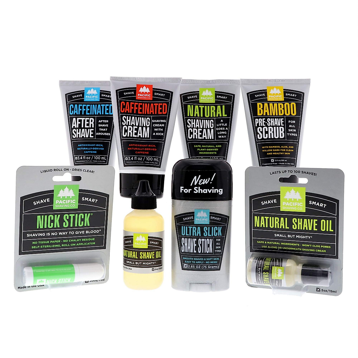 Pacific Shaving Company Ultra Slick Shave Stick - Easy Apply, No Mess, Smooth Shaves & Soft Skin, TSA Friendly, All Skin Types, With Safe and Natural Ingredients, 75 gm (2-Pack)